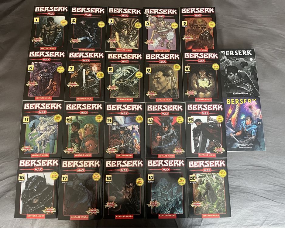 Berserk Manga komplett 1-20 Max Bände + Band 41 & 42 | Kaufen auf Ricardo