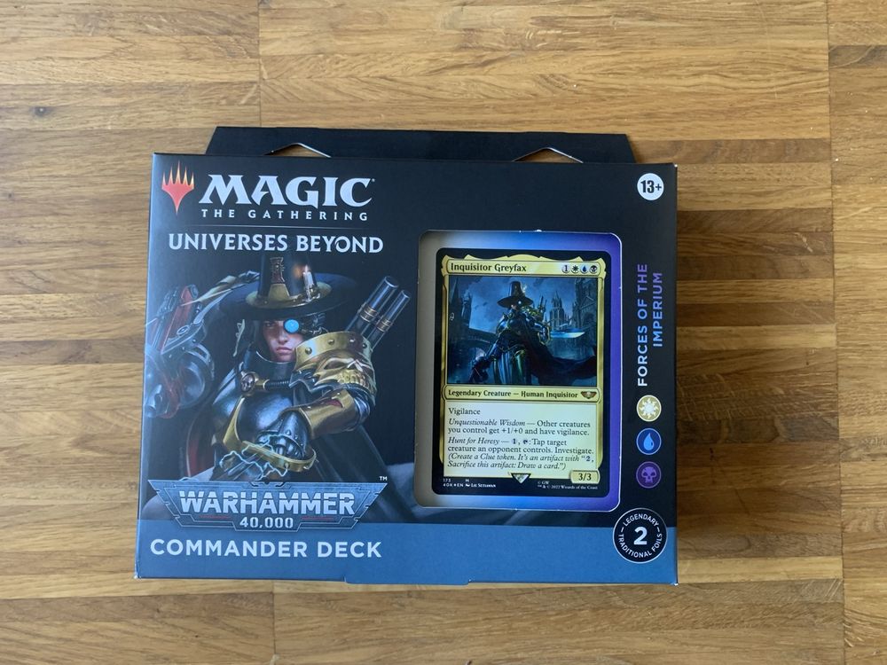 Magic Warhammer 40.000 Commander Deck Imperium NEU & OVP (Neu und ...