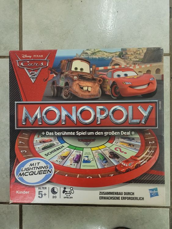 Cars 2 Monopoly Brettspiel für Familien Spielspass (Gebraucht) in ...
