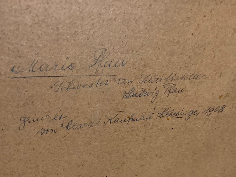 Clara Kaufmann Schlessinger 1908 Portrait von Marie Pfau (Gebraucht) in ...