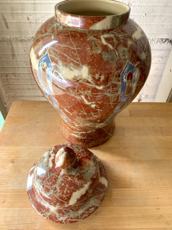 Dekorative Vintage Keramik Vase mit Deckel, Top Zustand! (Gebraucht) in ...
