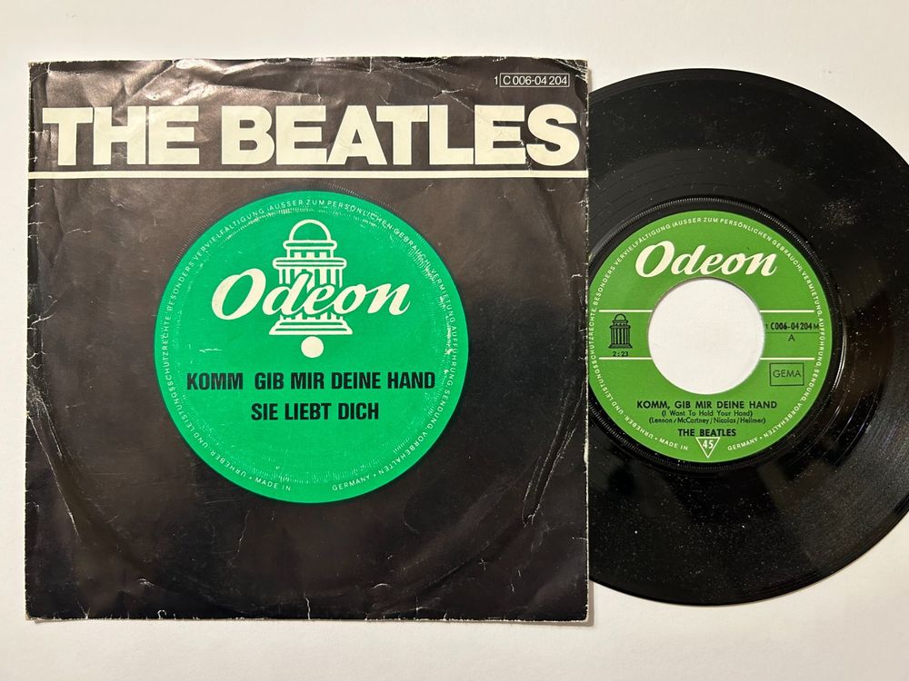 Beatles-Single KOMM, GIB MIR DEINE HAND, 1964 | Kaufen auf Ricardo
