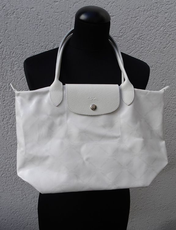 Longchamp Tasche Weiss Nylon