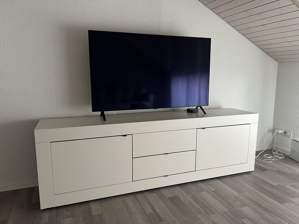 Modern TV Board White/Black | Kaufen auf Ricardo