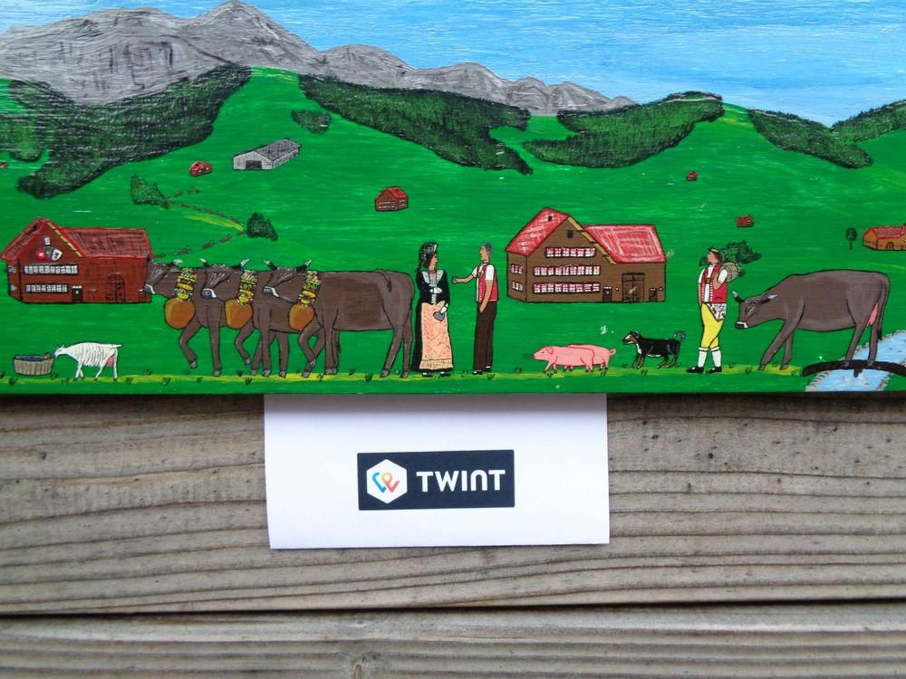 APPENZELLER ALPFAHRT SÄNTIS BAUERNMALEREI NAIVE MALEREI (Gebraucht) in Henggart für CHF 27 – mit ...