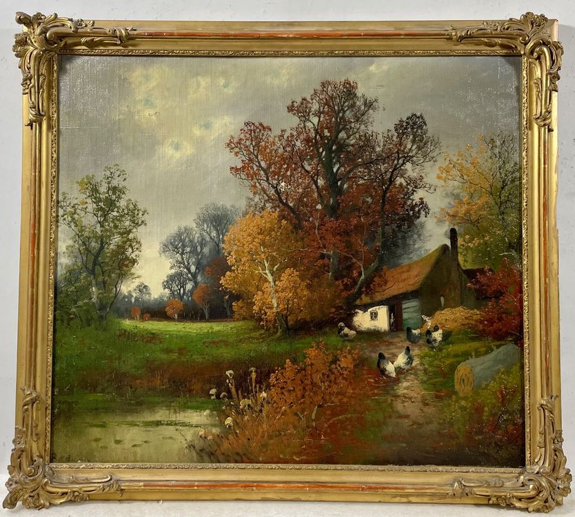 Antikes grosses Gemälde mit faszinierendem Sujet Signiert (Gebraucht) in Root für CHF 65 – mit ...