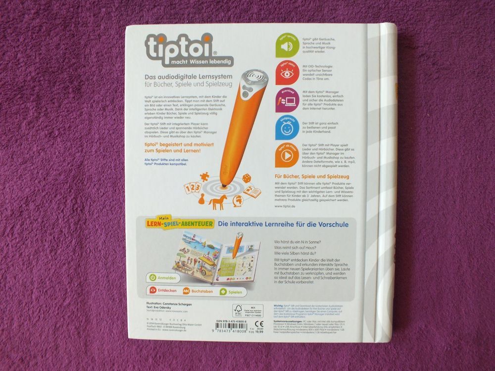 tiptoi Buch - Erste Buchstaben (Gebraucht) in Müllheim Dorf für CHF 15 ...