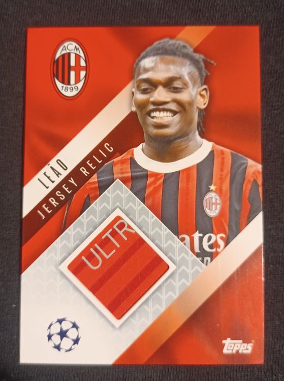 Topps LEAO Player Worn 2024-25 Jersey Relic Card Match Attax | Acheter ...