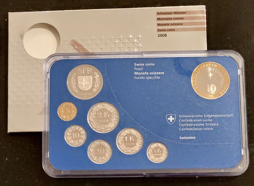 CH - Münzsatz 2008 pp (Neu (gemäss Beschreibung)) in Arch für CHF 69 – mit Lieferung auf Ricardo ...