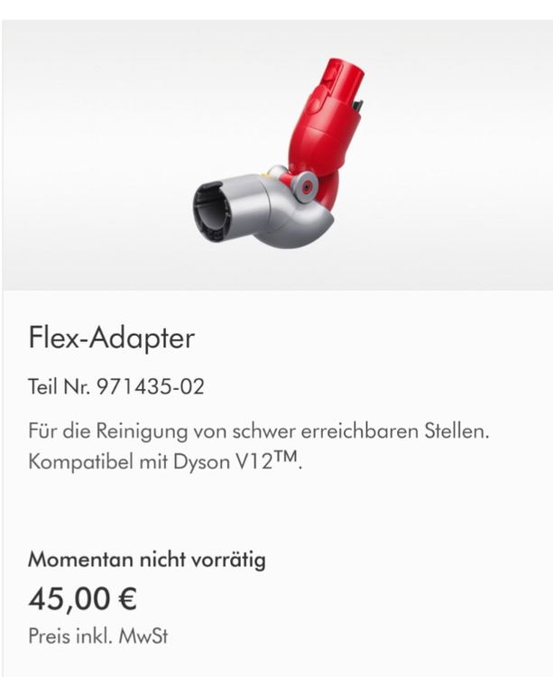 Dyson V12 detect Slim absolute Flex Adapter | Kaufen auf Ricardo