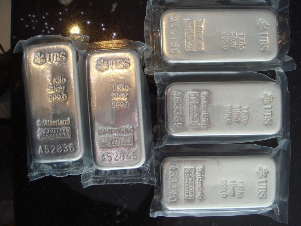 Silberbarren UBS Silver 5 KG (Neu und originalverpackt) in Brig für CHF ...