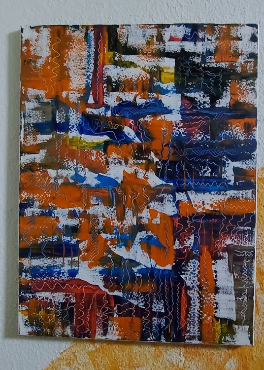 Bild, moderne Kunst, Unikat, von mir selbstgemalt 60×80 | Kaufen auf Ricardo