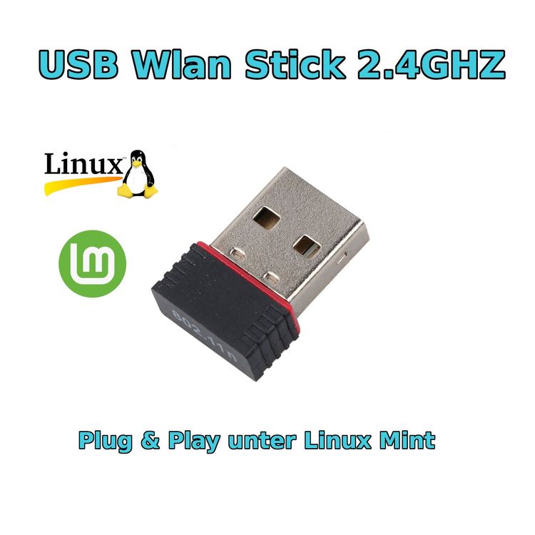 USB WLAN Stick Plug & Play unter Linux Mint 150 Mbit 2,4 GHz (Neu und ...