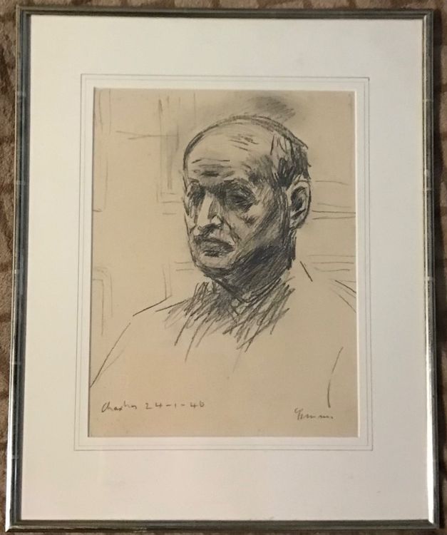 Wilhelm GIMMI (1886-1965) Portrait Zeichnung Handsigniert (Gebraucht ...