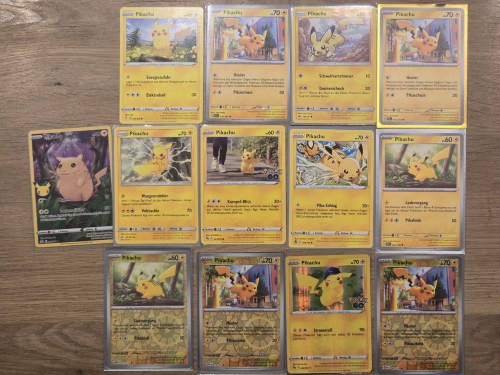 13x Pikachu, aus diversen. Sets inkl. Holo (Neu (gemäss Beschreibung ...