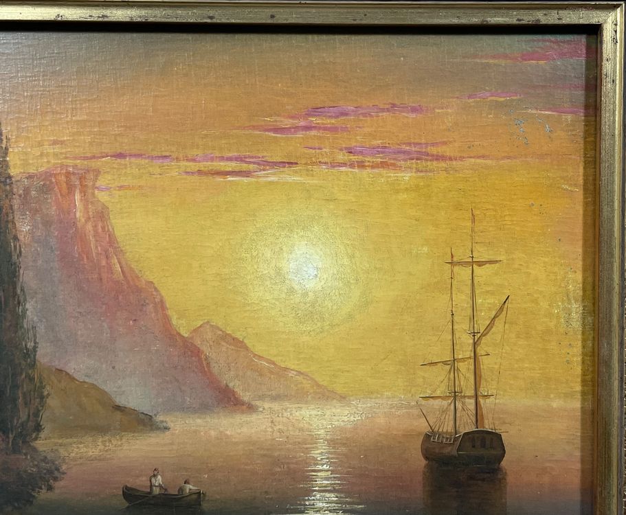 Antikes Sonnenuntergang Gemälde unleserlich Signiert (Gebraucht) in Root für CHF 710 – mit ...