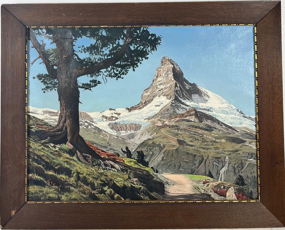30. er Jahre Gemälde aus Matterhorn, Unleserlich Signiert (Gebraucht) in Root für CHF 59 – mit ...