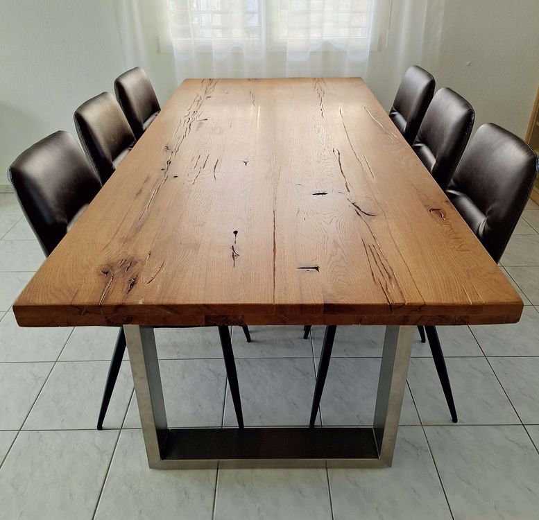 Massiver Eichenholztisch / Esstisch 2.20m (Gebraucht) in Winterthur für ...