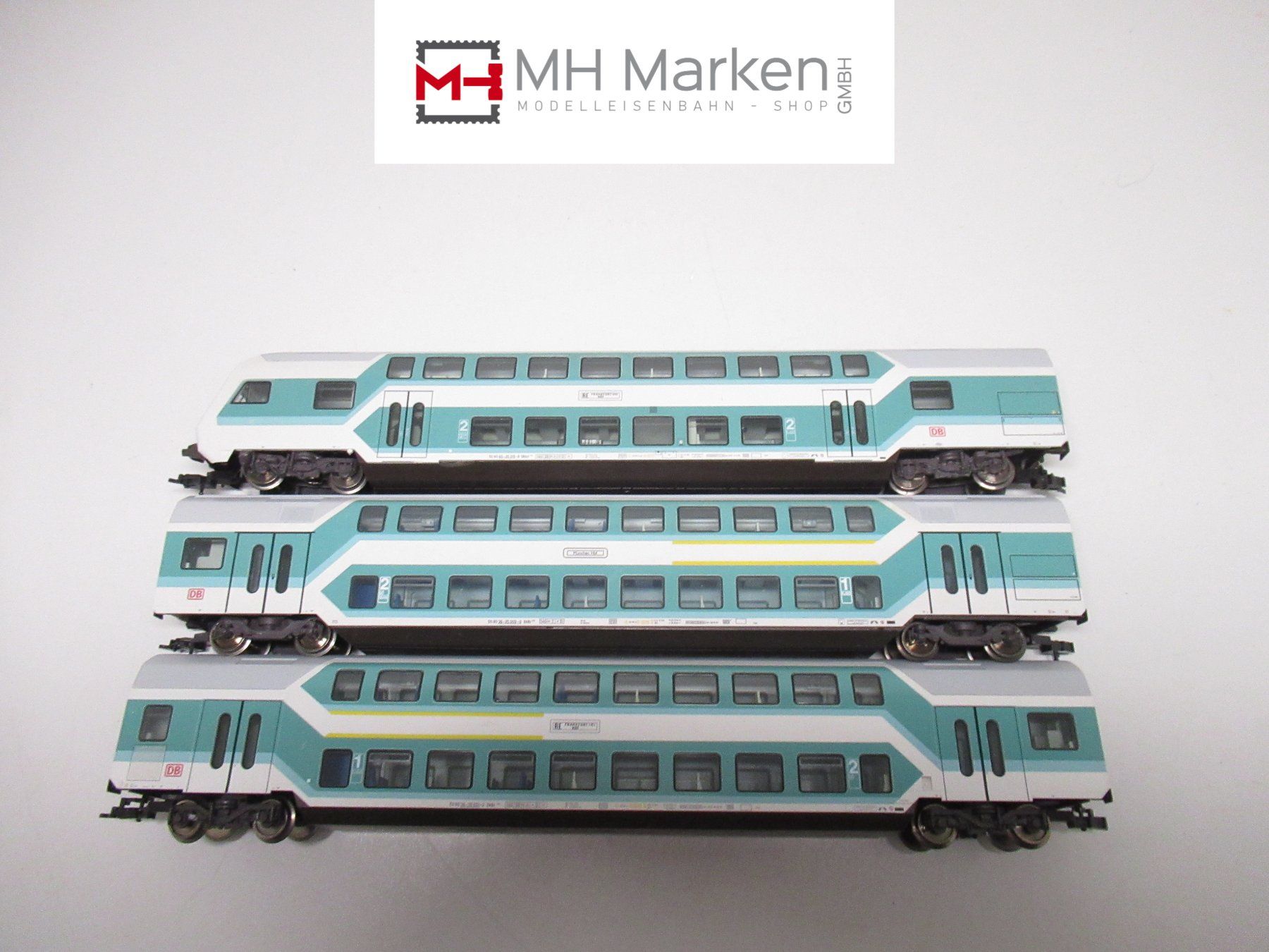 Fleischmann 3er Doppelstockwagenset IC DB ohne OVP DC GS H0 (Gebraucht ...