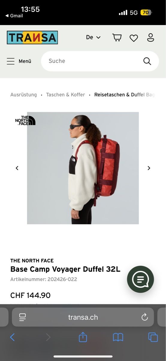 THE NORTH FACE Base Camp Voyager Duffel 32L NEU (Neu und ...