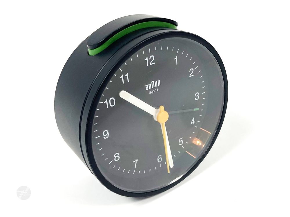Braun BC12 Wecker Reisewecker Design Rams Schwarz Analog (Gebraucht) in ...