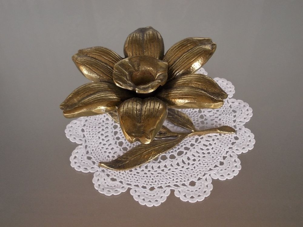 Jugendstil Messing Flower*Blumen*Kerzenständer 60/70er Jahre (Gebraucht) in Ostermundigen für ...