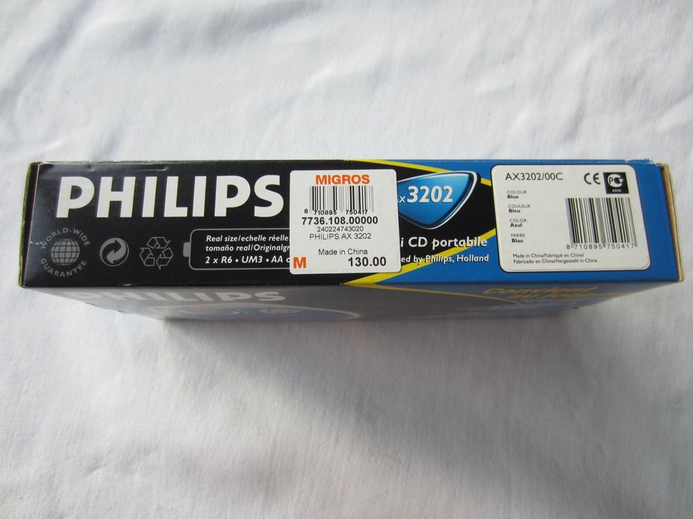 Philips AX3202 Walkman Disc CD Player Discman portable (Gebraucht) in ...