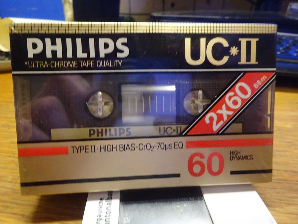 Doppelpack PHILIPS UC*II 60 Kassetten in original Verpackung (Neu und originalverpackt) in Walde ...
