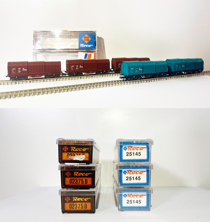 6 SBB Cargo Teleskophaubenwagen | Roco 3 x 02375B | 3x 25145 | Kaufen ...