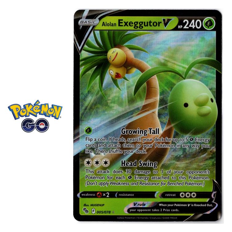Pokemon GO Alolan Exeggutor V 005/078 EN | Kaufen auf Ricardo