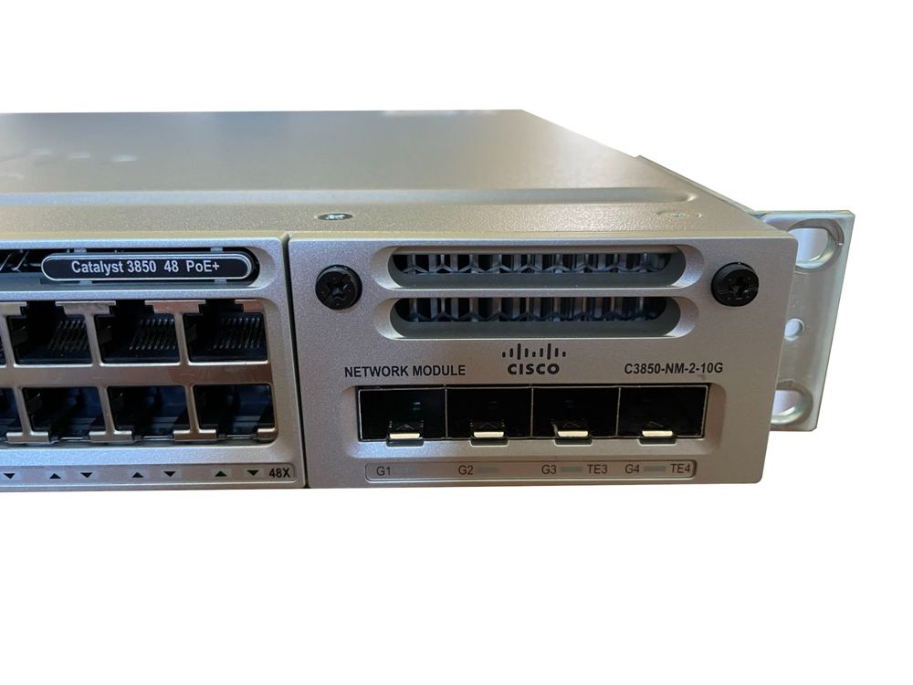 Cisco 3850 48Ge PoE+ 2SFP+ C3850-NM-2-10G WS-C3850-48F-L | Kaufen auf ...