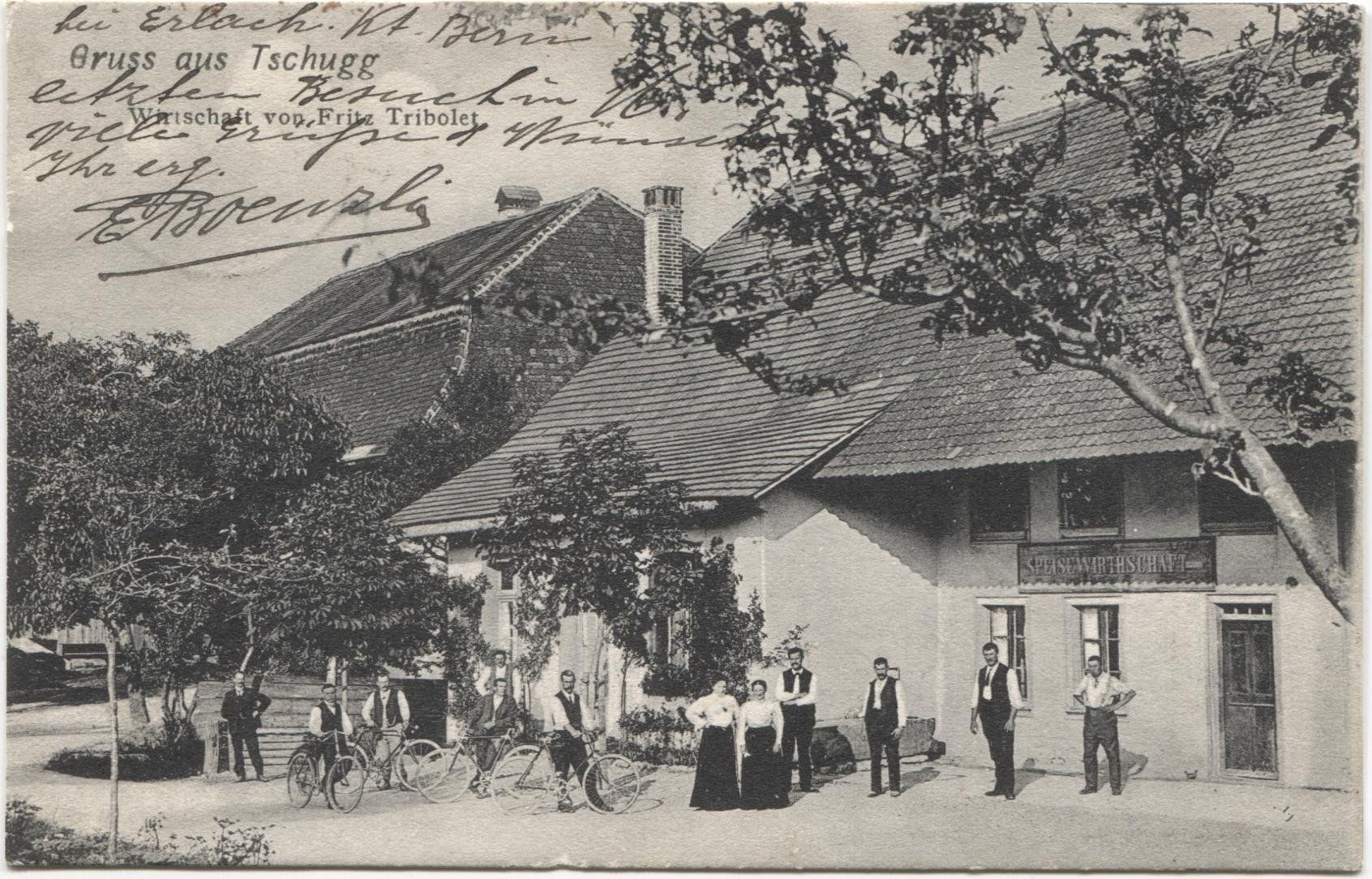TSCHUGG BE 1909 Restaurant Tribolet (Gebraucht) in Rothrist für CHF 25 ...