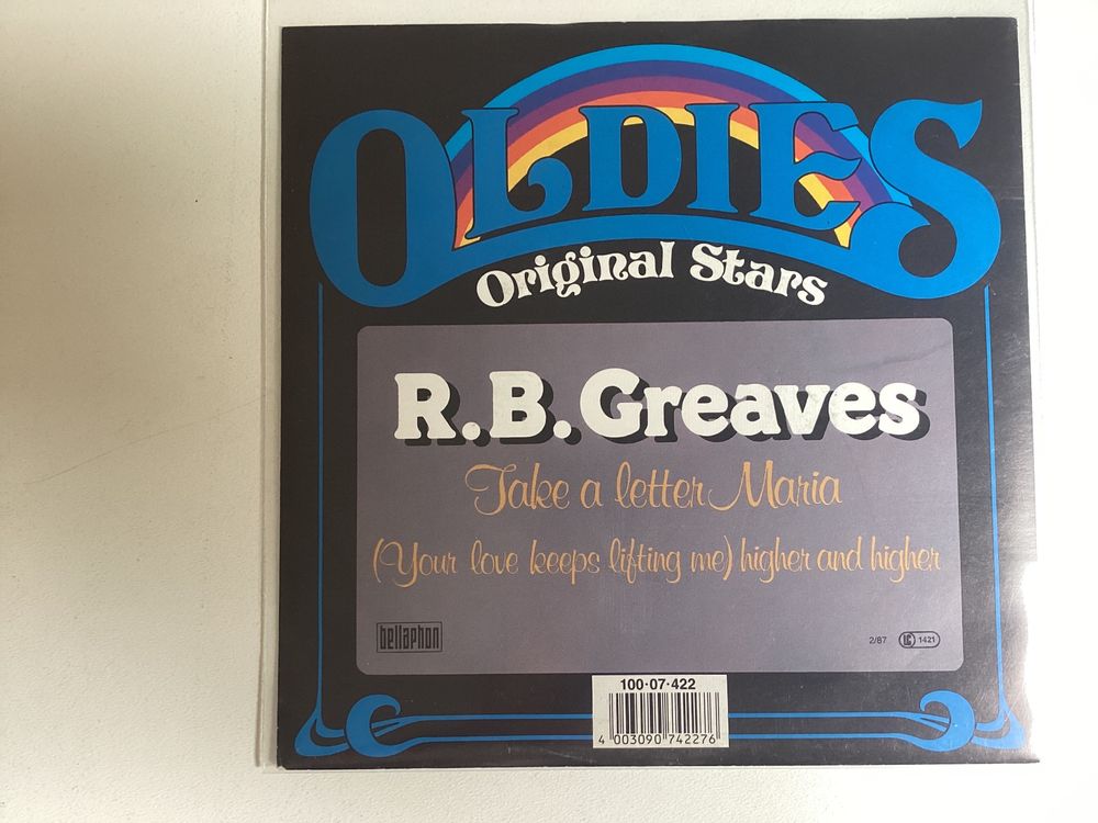 R.B. Greaves Single - Take A Letter Maria (Gebraucht) in Gutenswil für ...