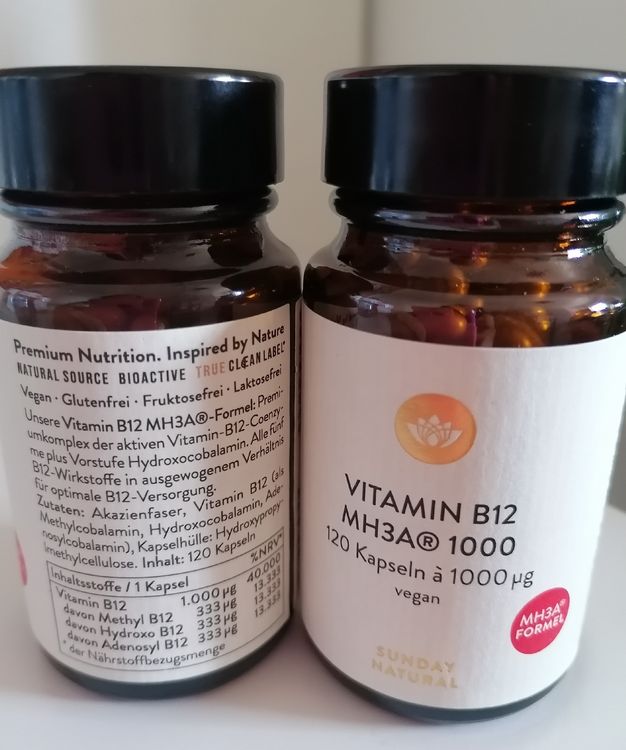 2x Vitamin B12 Mini-Kapseln von Sunday Natural (Neu (gemäss ...