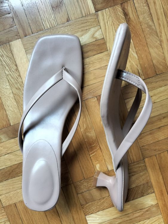 Tongs beiges à petit talon 38 | Kaufen auf Ricardo