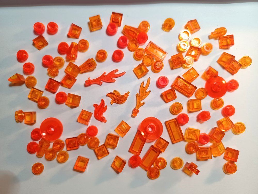 Lego 100 Transparent Orange Teile -P18 | Kaufen auf Ricardo