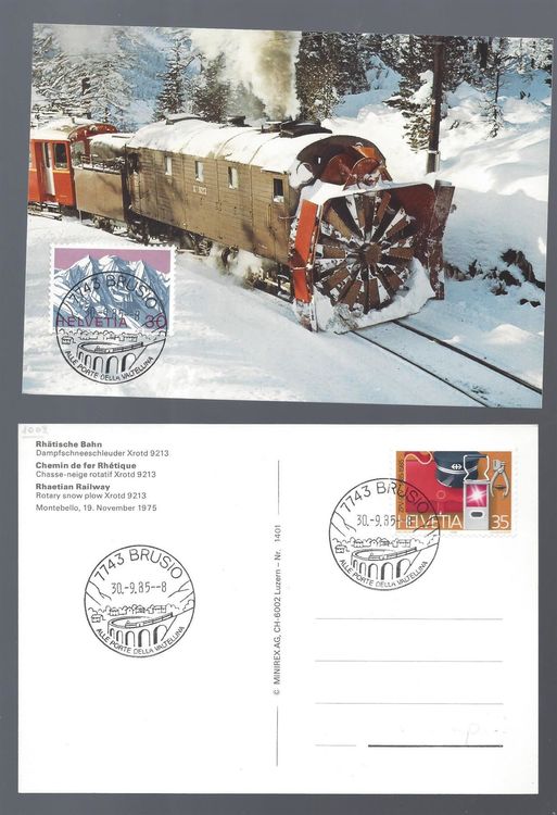 Rhät. Bahn mit Sst BRUSIO (GR) (Gebraucht) in für CHF 0.5 – mit ...