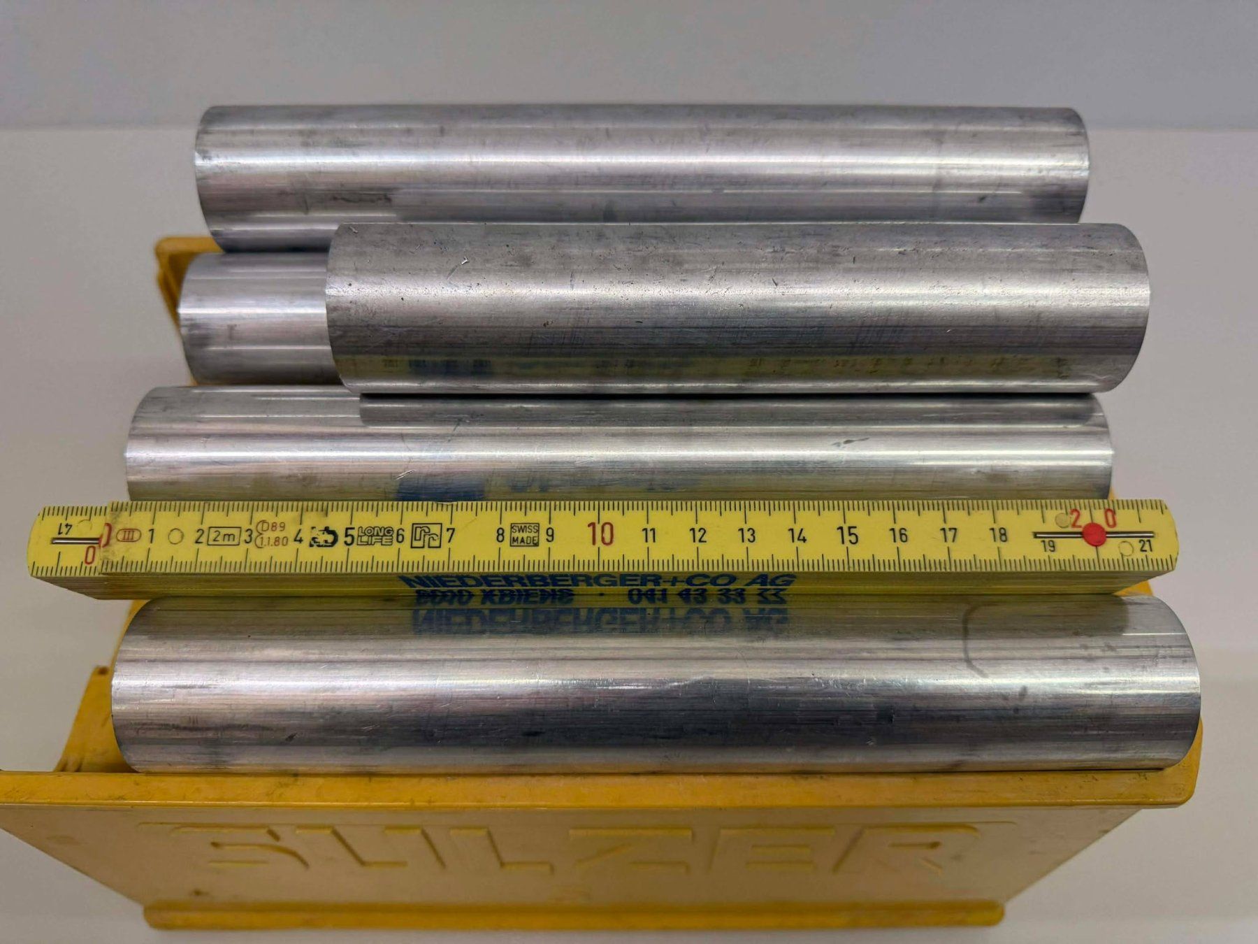 Aluminium Rohmaterial Reststücke Ø 38 mm ca. 12 kg (Gebraucht) in ...