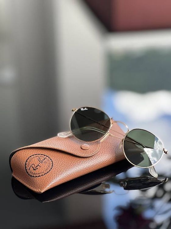 Original Ray-Ban Sunglasses Round Gold | Kaufen auf Ricardo