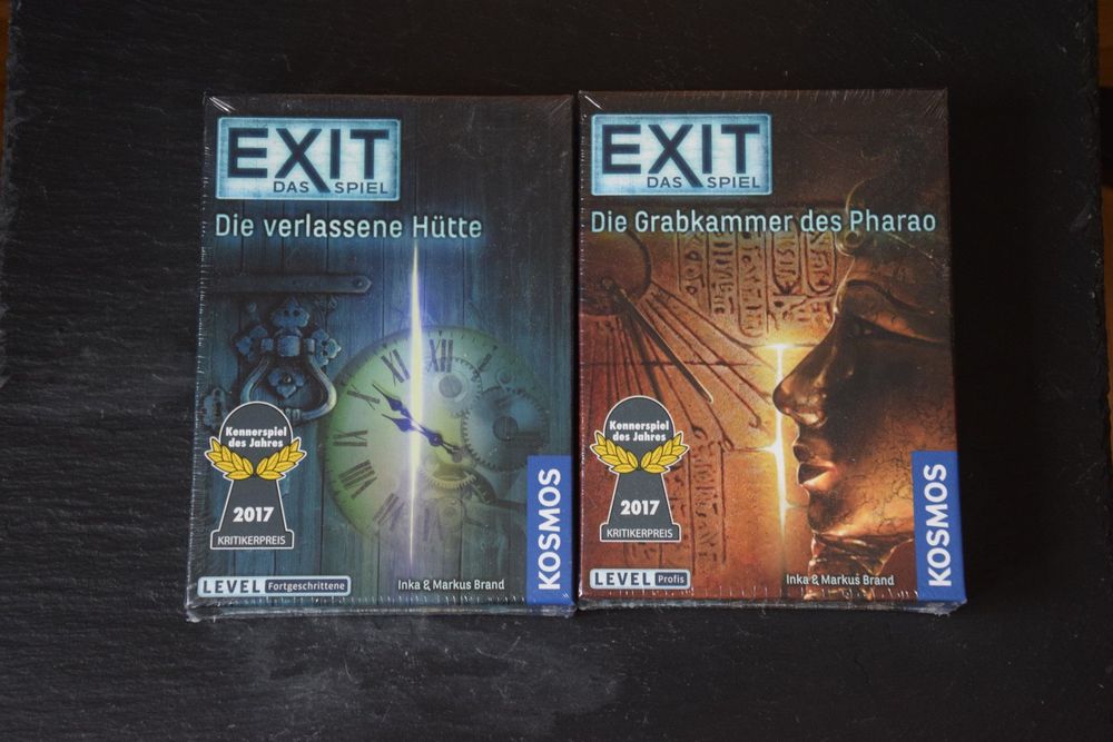 2 mal Exit Spiele Die verlassene Hütte, Die Grabkammer des P (Neu und originalverpackt) in ...