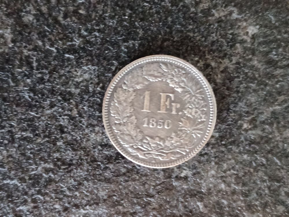 Schweiz 1 Franken 1850 (Gebraucht) in Rothenburg für CHF 60 – mit Lieferung auf Ricardo kaufen