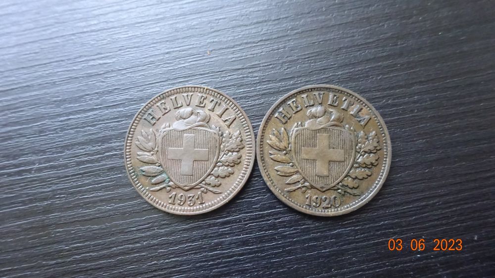 2 Rappen 1920 et 1931 | Kaufen auf Ricardo