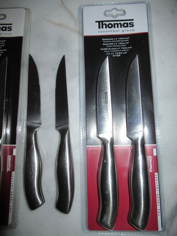 6 HOCHWERTIGE "THOMAS" ROSENTHAL STEAKMESSER NEU (Neu und ...