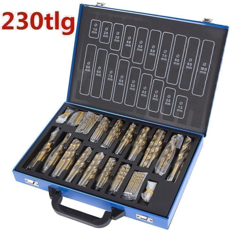 HSS Bohrer Set Metallbohrer Titan 230tlg (Neu (gemäss Beschreibung)) in ...