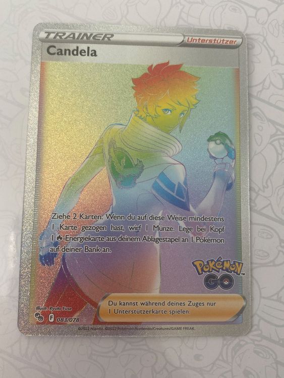 Pokemonkarte Candela Rainbow Trainer Pokemon Go (Neu (gemäss ...