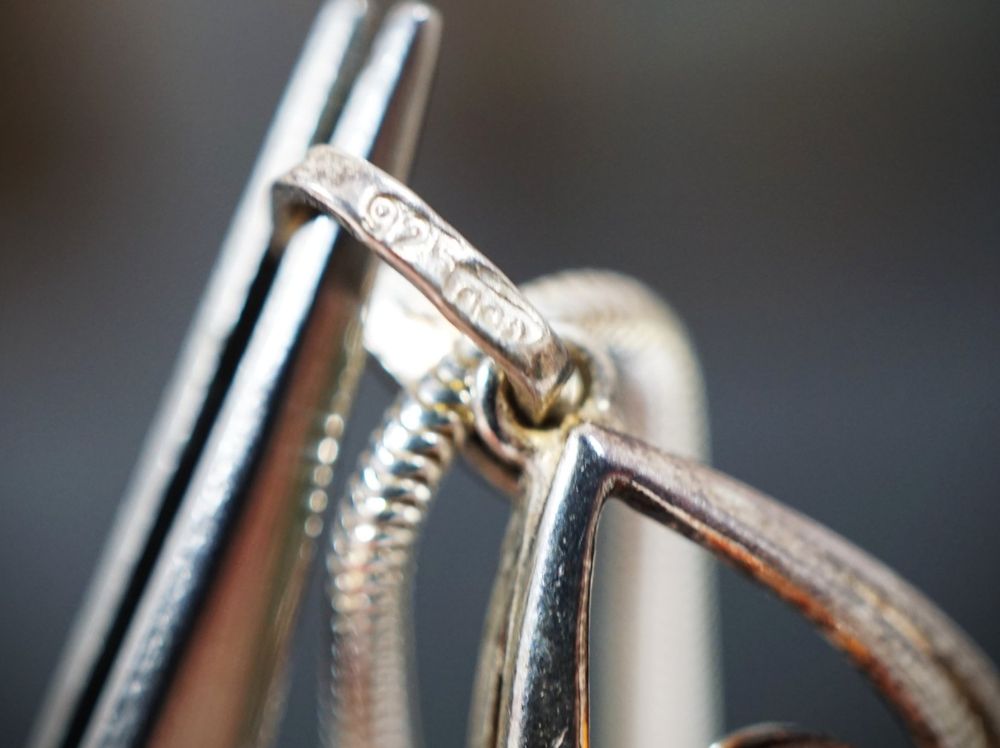 ALTE 925 SILBER KETTE MIT BERNSTEIN FRIEDRICH BINDER PUNZE | Kaufen auf Ricardo