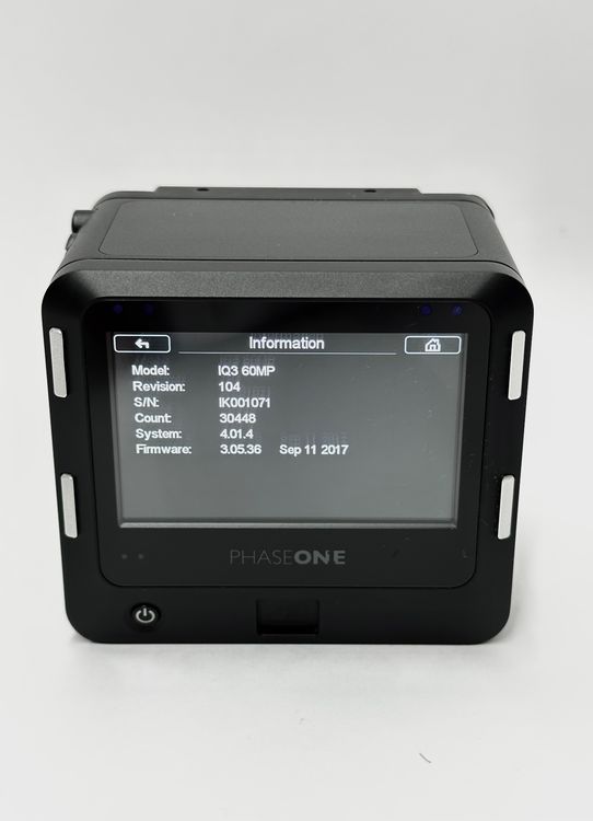 Phase One iQ3 60MP (Gebraucht) in Zürich für CHF 3340 – mit Lieferung ...