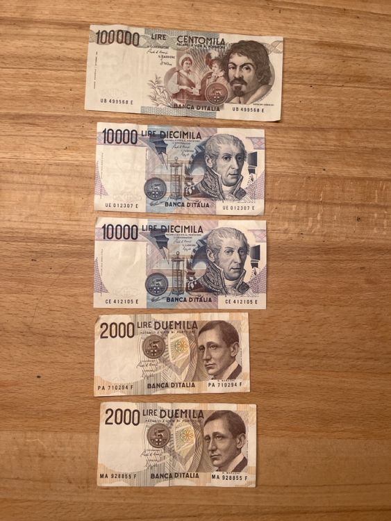 Lire Banknoten top Zustand 5 Stück (Neu (gemäss Beschreibung)) in Rikon ...