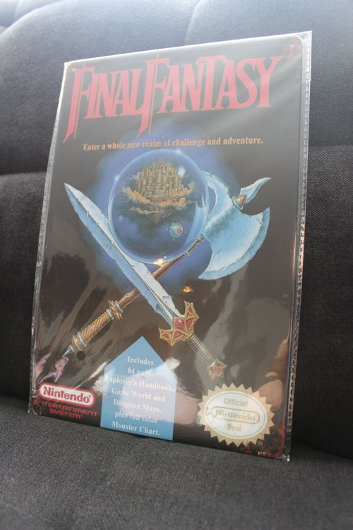 Vintage Final Fantasy Nintendo - Magnetischer Blechposter | Kaufen auf ...