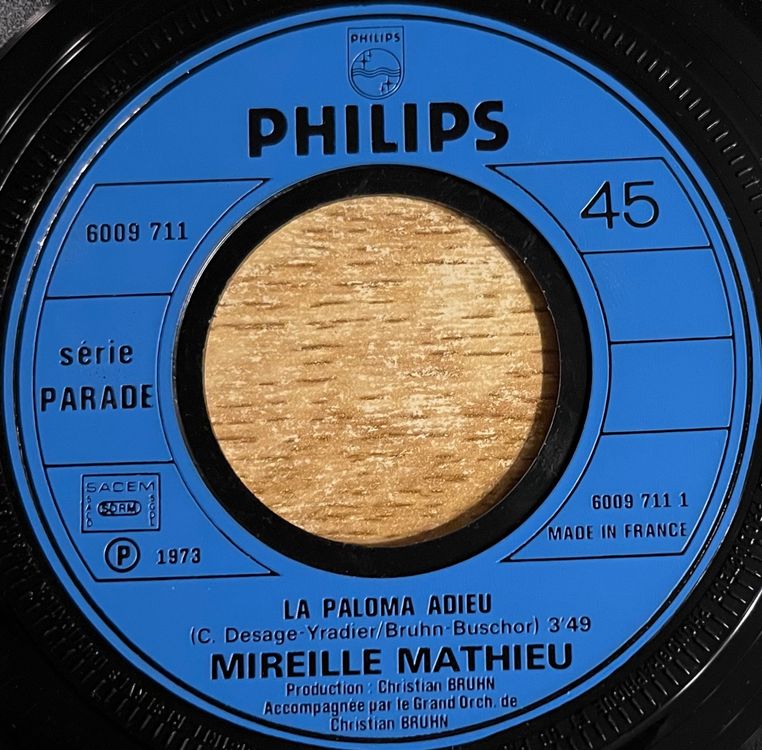 MIREILLE MATHIEU - LA PALOMA, ADIEU (D'occasion) à Bussigny pour CHF 1 ...